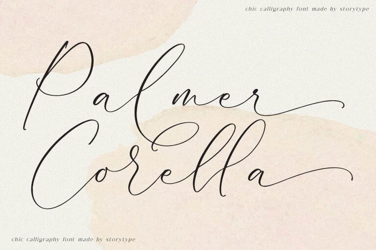 Palmer Corella Font Free Download - Kaitooon - Medium