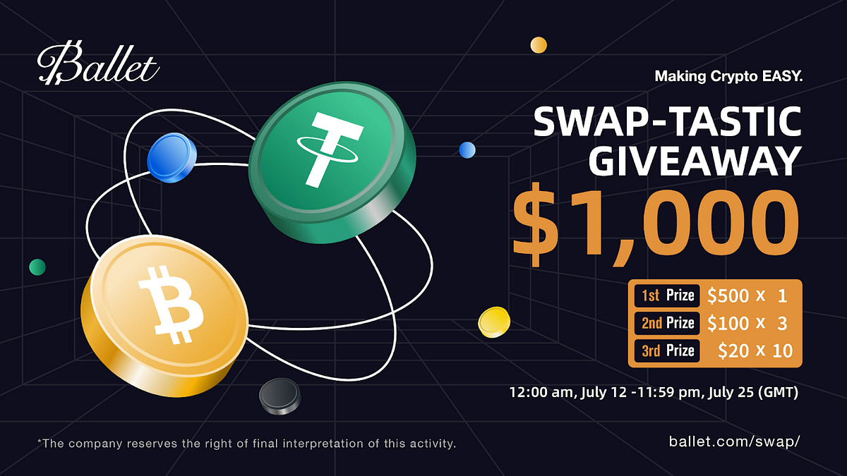 SWAP-TASTIC GIVEAWAY!. Swap it like it’s hot! | by Ballet Crypto | Medium