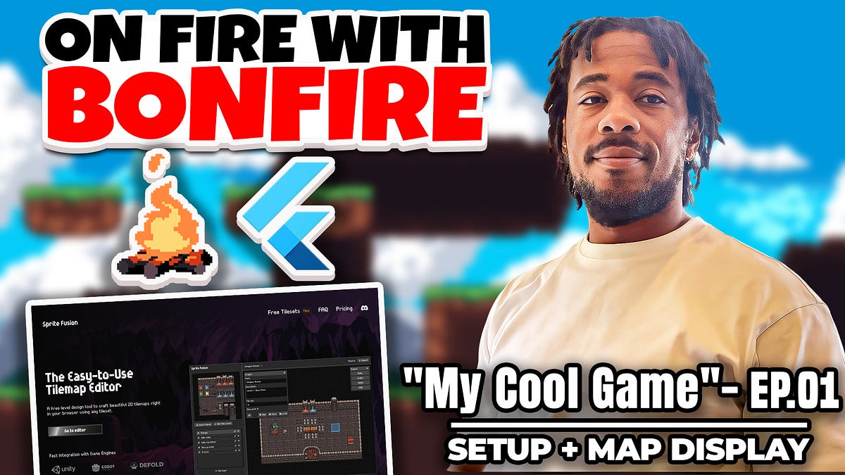 Creating an RPG Game with Flutter & Bonfire (Ep. 1) : Project Setup & Map Design with Sprite ...