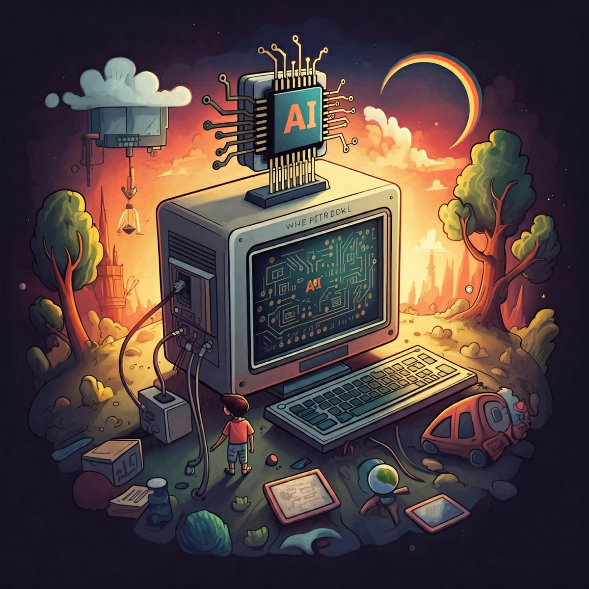 An introduction to Generative AI. Imagine a super smart robot that has ...