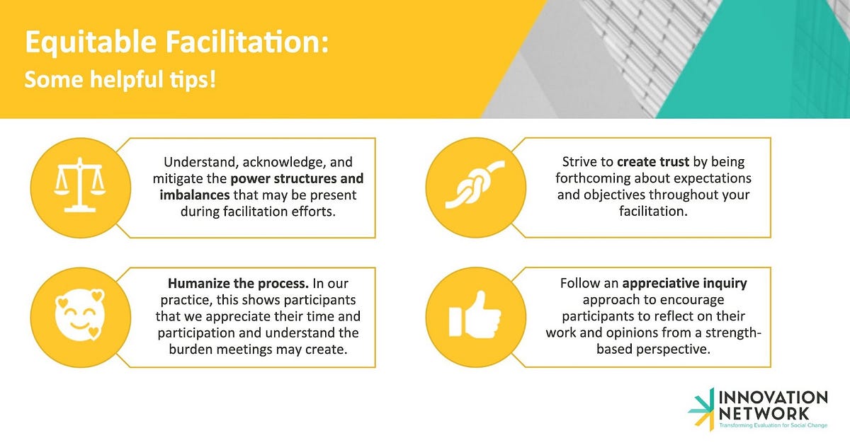 Equitable Facilitation: Tips, Tricks, and Tools | by Innovation Network ...
