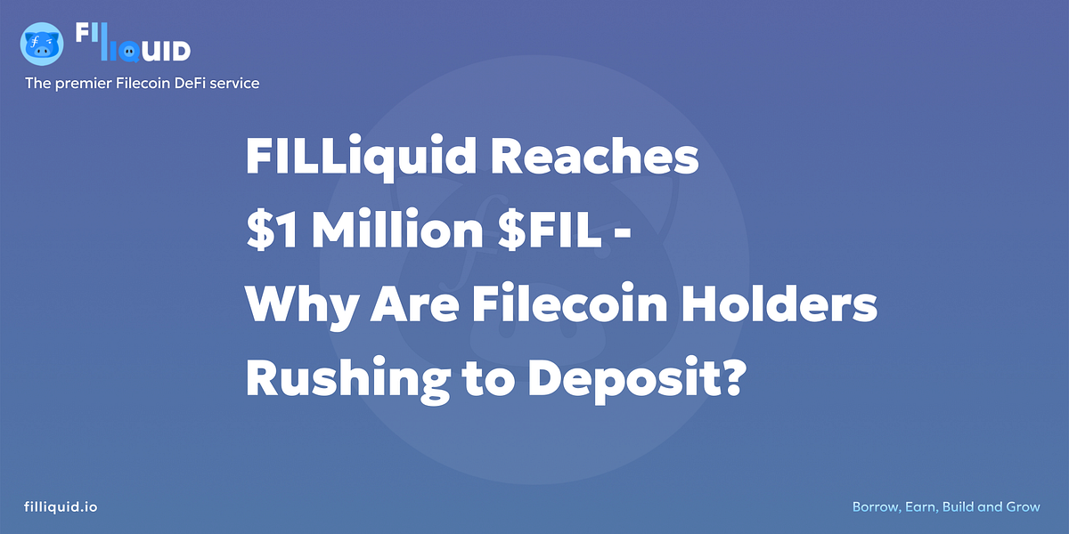 FILLiquid Reaches $1 Million $FIL — Why Are Filecoin Holders Rushing to ...