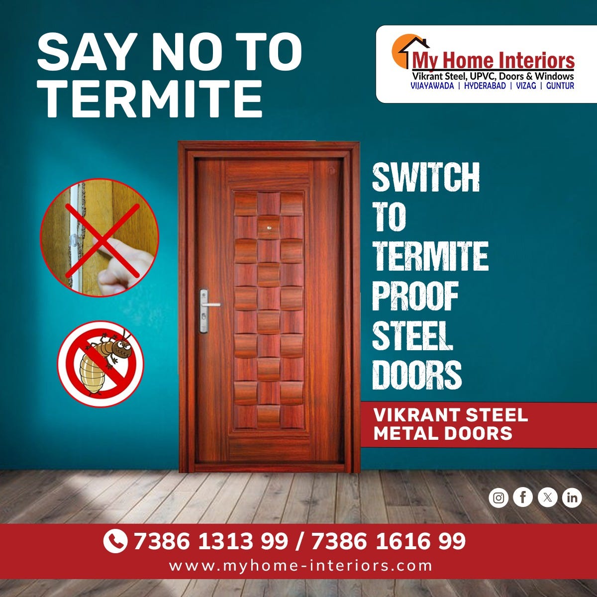 GI Doors & Multilock Steel Doors in Hyderabad | My Home Interiors | by ...