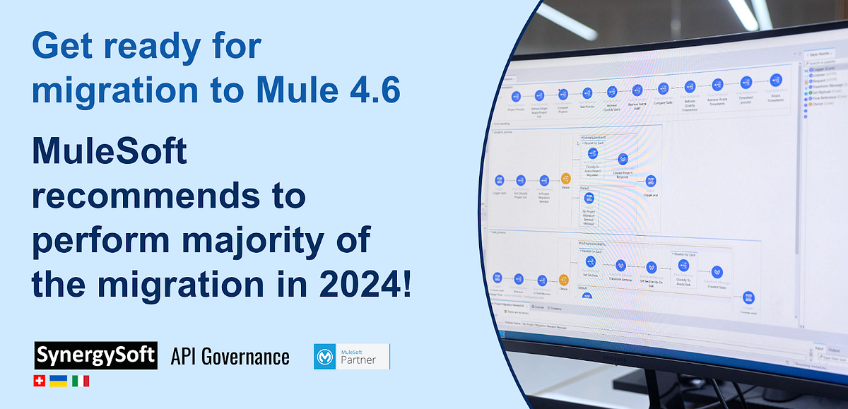 Get ready for migration to Mule 4.6 in 2024 | by SynergySoft | Medium