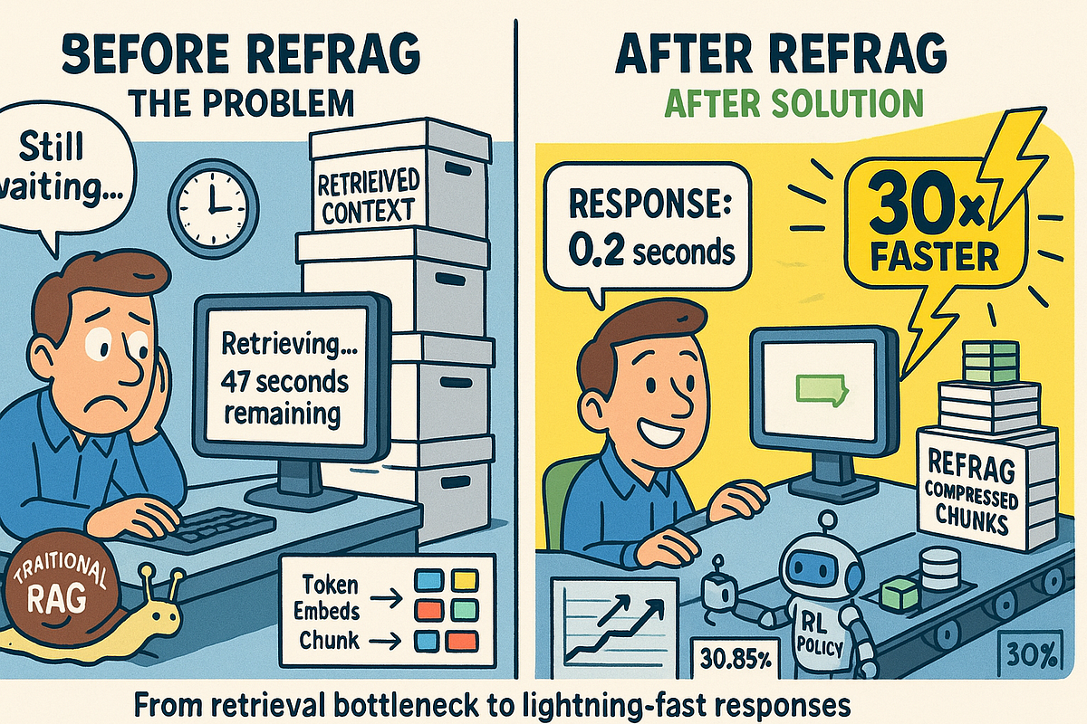 How REFRAG Delivers 30× Faster RAG Performance in Production | by ...