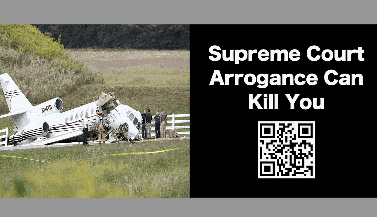 Supreme Court arrogance can kill you: Check this map of fatal plane ...