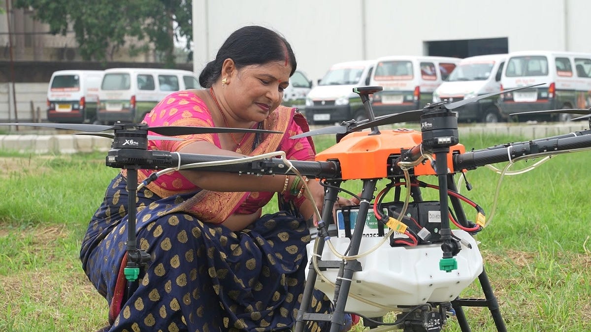 From Fields to Skies: Rural Women Become Drone Pilots Under ...