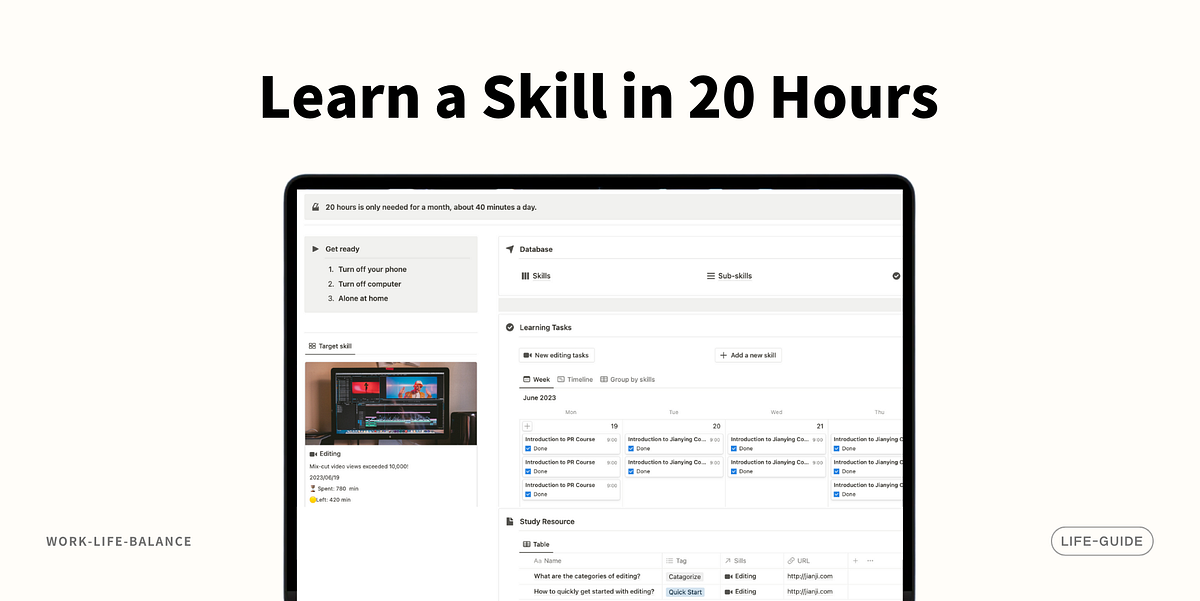 Mastering New Skills: The 20-Hour Learning Method and Your Secret ...