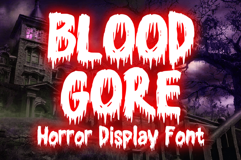 Blood Gore Font Free Download | by kaisunnan8 | Medium