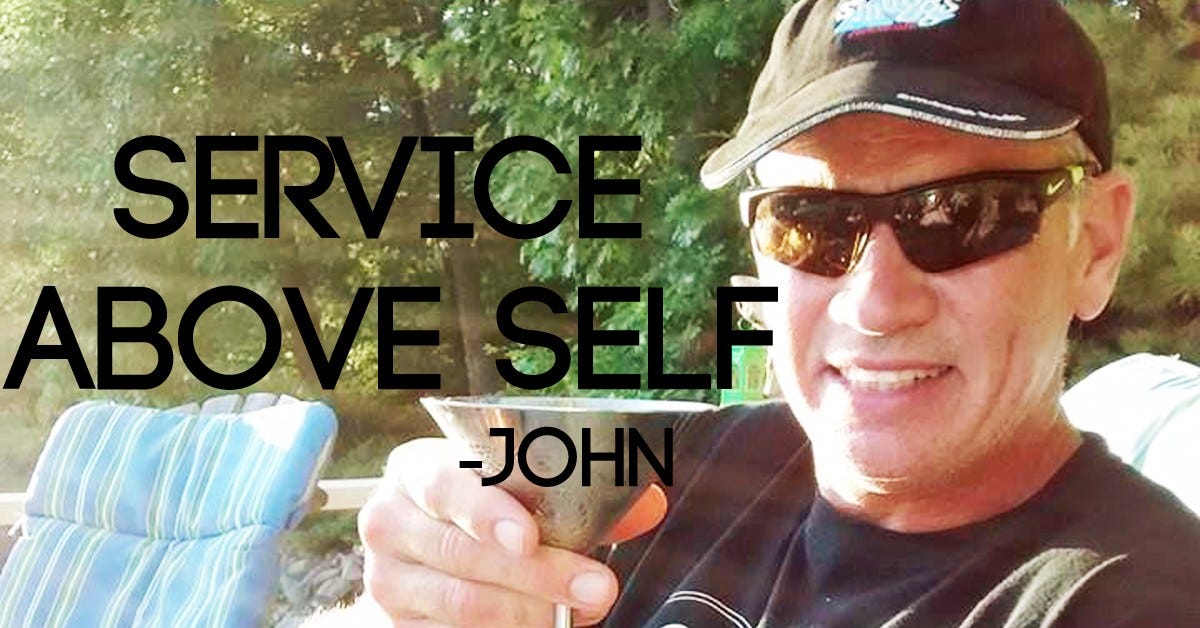 John Faragher — On The Importance Of Service Above Self, Persevering ...