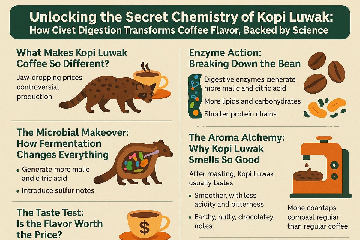 Unlocking the Secret Chemistry of Kopi Luwak: How Civet Digestion Transforms Coffee Flavor ...