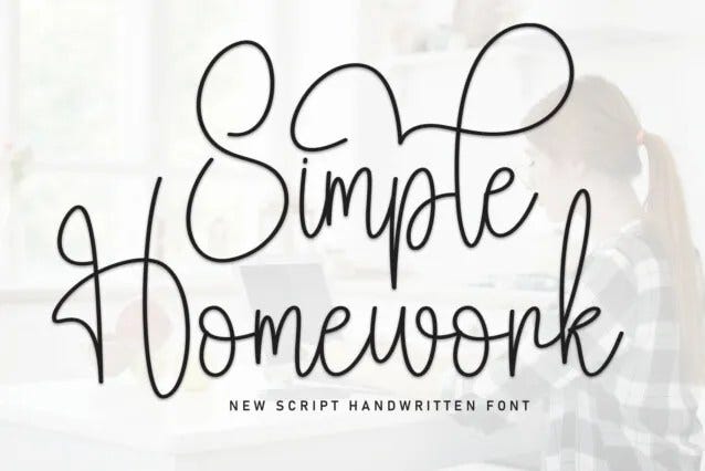 Simple Homework Script Font | by Kaitooon | Sep, 2024 | Medium