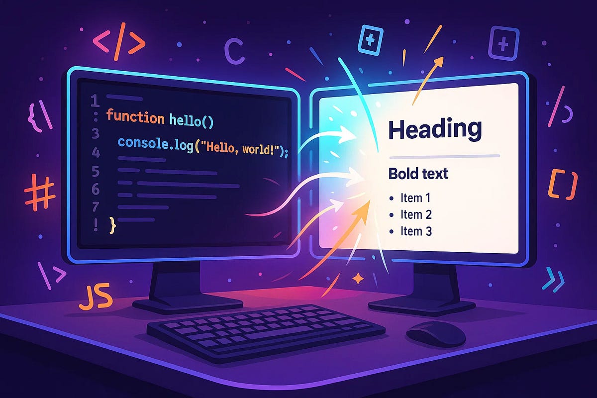 How I Built A Real Time Markdown Previewer Using Only Javascript No Frameworks No Libraries 