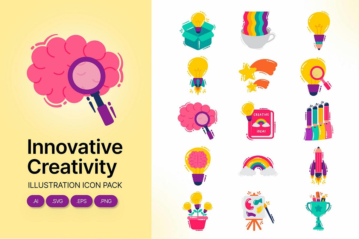 Creative Innovation Icon Pack - Echoedge - Medium