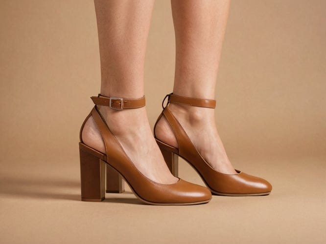 Tan Block Heels | by Amoura Huerta | Medium