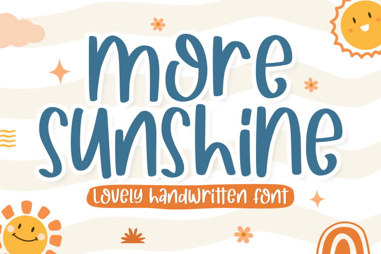 More Sunshine Font Free Download & Preview - ishirakawamary - Medium