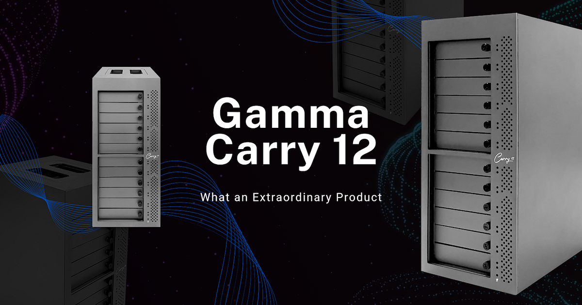 Gamma Carry 12 — What an Extraordinary Product | by Accusys Storage Ltd ...