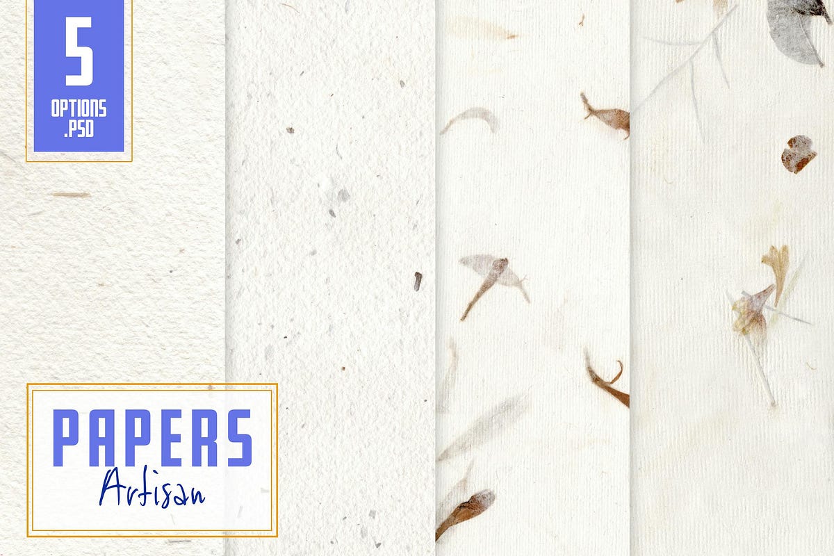 Natural Artisan Papers Handmade Flowers Add-ons | by Logosmith | Medium