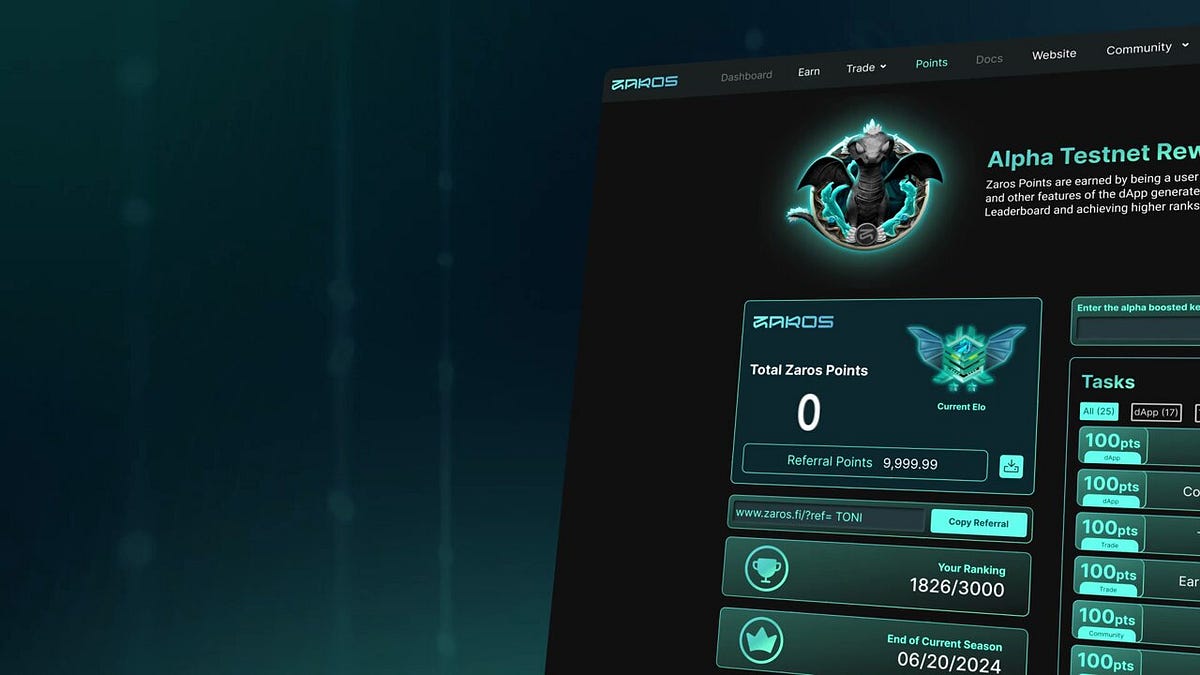 Zaros Airdrop: Claim Your Free Zaros Airdrop Tokens in 2024 | by Token ...