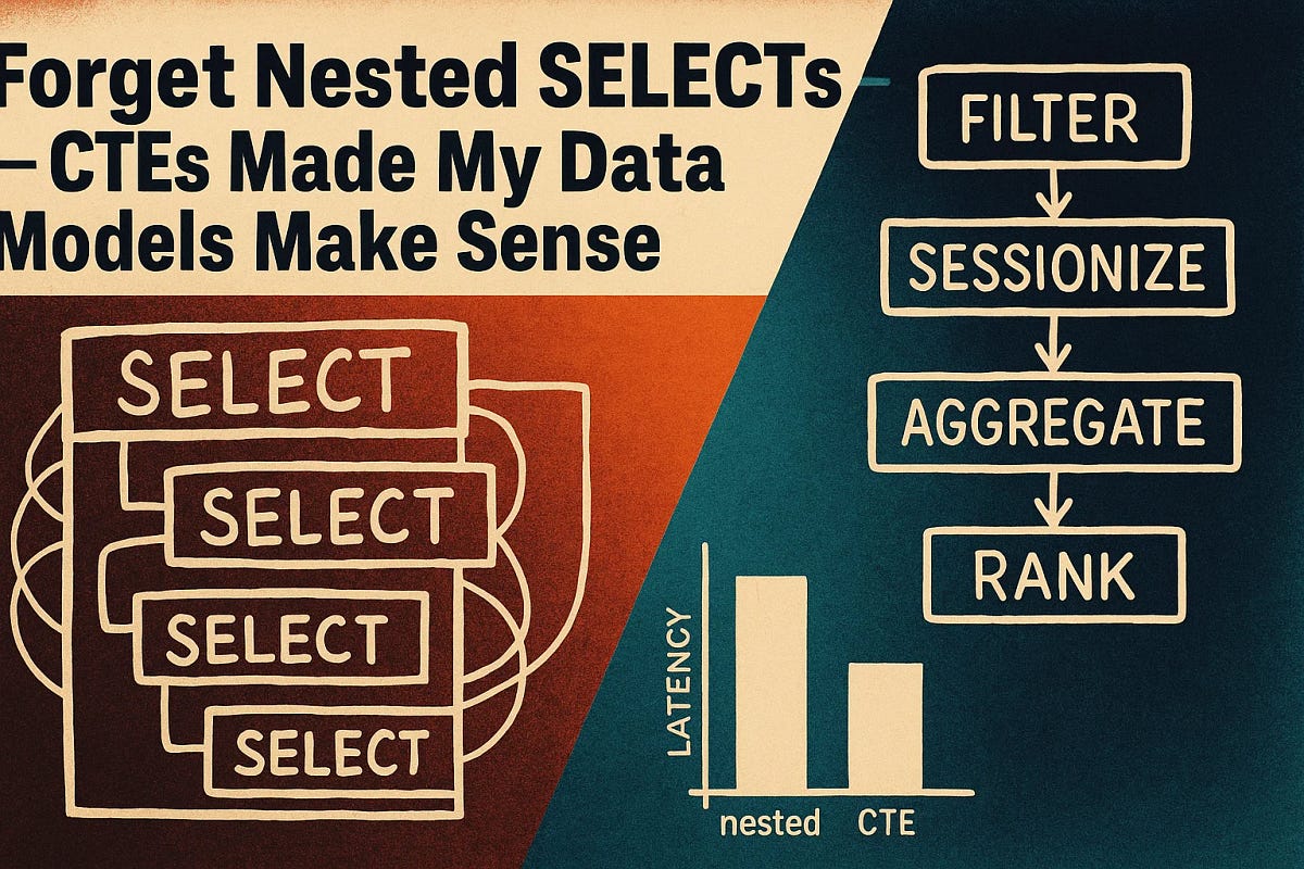 Forget Nested SELECTs — CTEs Made My Data Models Finally Make Sense ...