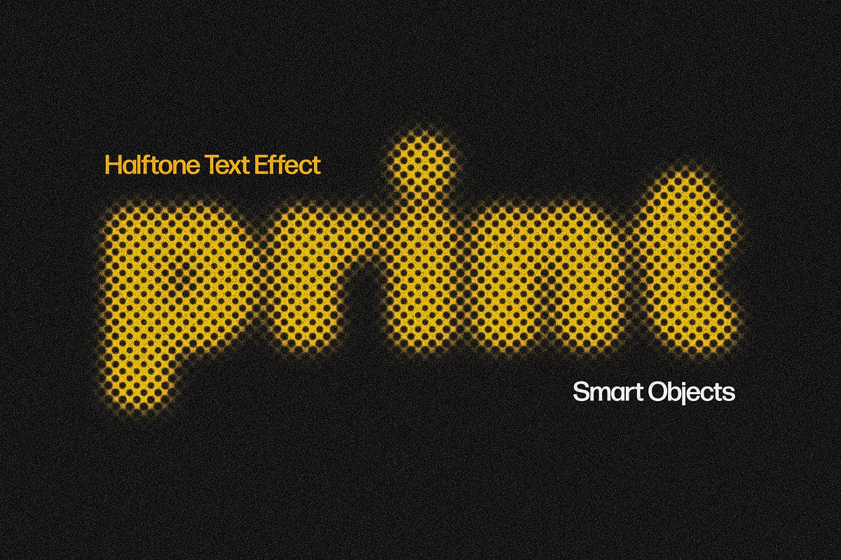 Halftone Text Effect | by Holohaunt | Aug, 2024 | Medium