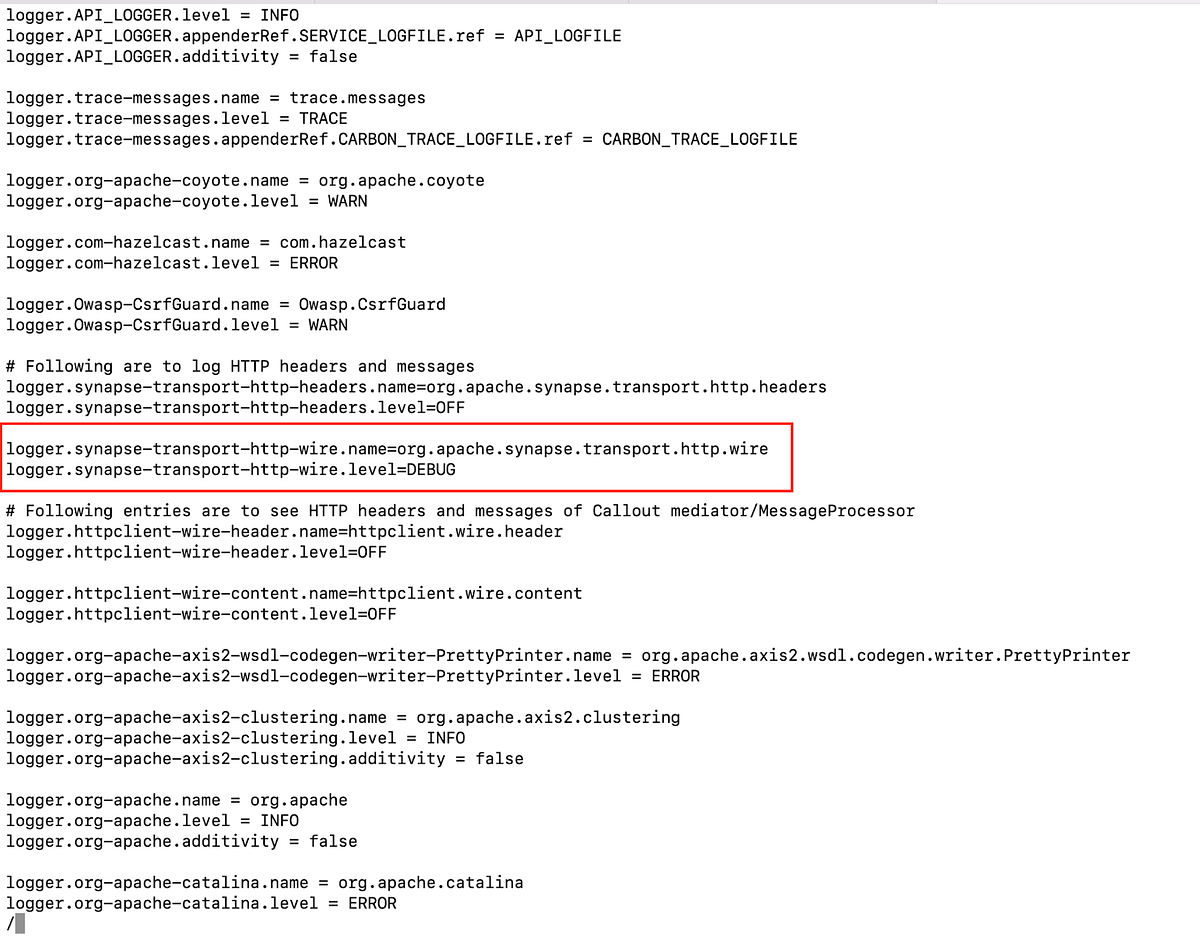 Enable Wire Logs in WSO2 Micro Integrator with Micro Integrator ...