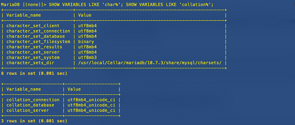 How to use MariaDB to store text containing emojis in a Node.js environment | by Vincent Lauffer ...