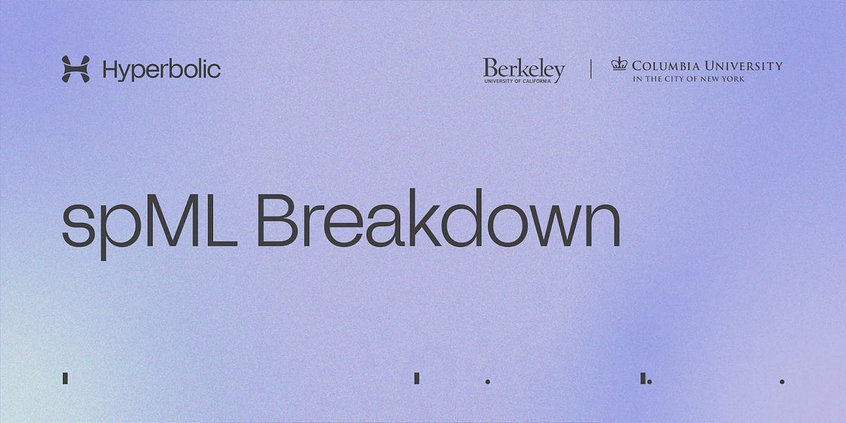 SpML Breakdown. As AI technologies continue to evolve… | by Hyperbolic | Hyperbolic | Medium