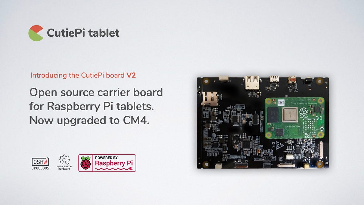 CutiePi, the world’s thinnest Raspberry Pi tablet, now supports CM4 ...
