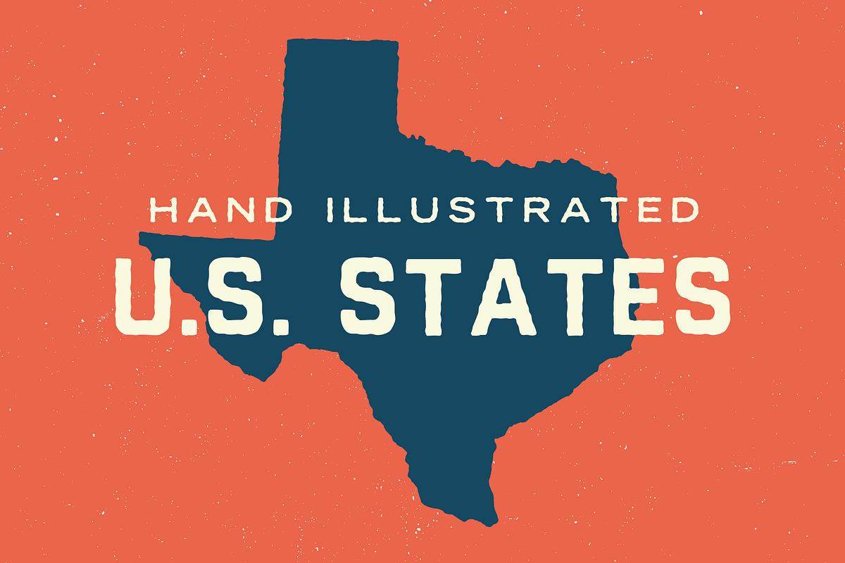 U.S. 50 States Map Shapes | by Fractalfaerie | Aug, 2024 | Medium