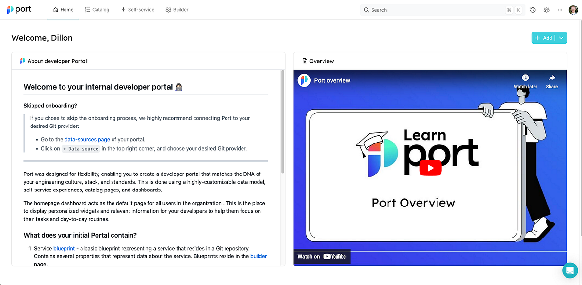 Internal Developer Portals — Backstage vs Port: Part 1 | by Dillon ... Internal Developer Portals — Backstage vs Port: Part 1 | by Dillon ...