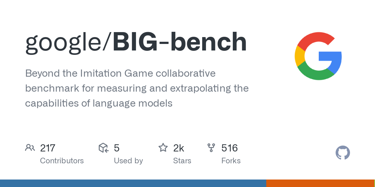 Review — BIG-bench: Beyond the Imitation Game: Quantifying and ... Review — BIG-bench: Beyond the Imitation Game: Quantifying and ...