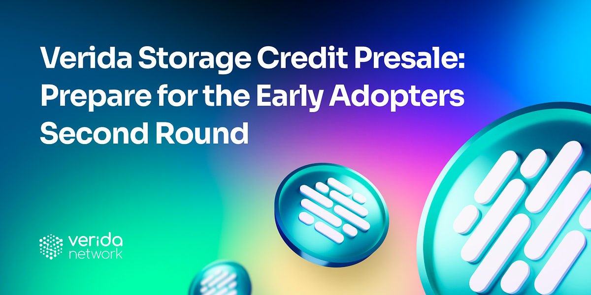 Verida Storage Credit Presale: Early Adopters Second Round | by Verida ...