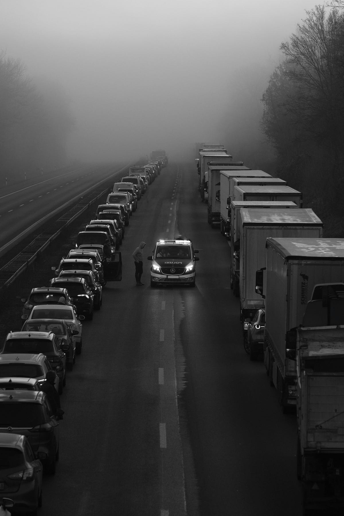 Traffic jam. Have you ever seen thousands of trucks… | by Rupesh Kumar ...