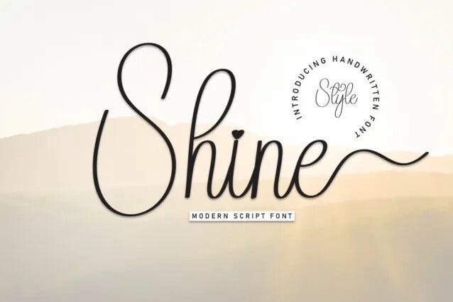 Shine Script Font | by Kaitooon | Sep, 2024 | Medium
