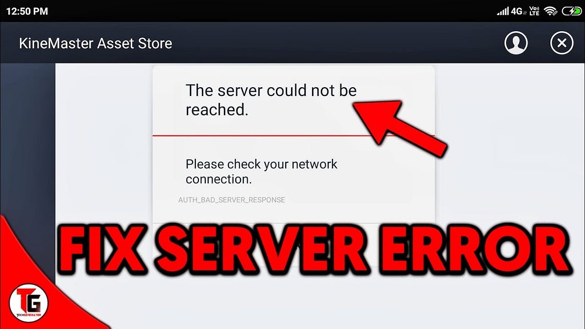 How to Solve the Server Could Not Be Reached in Kinemaster | Medium