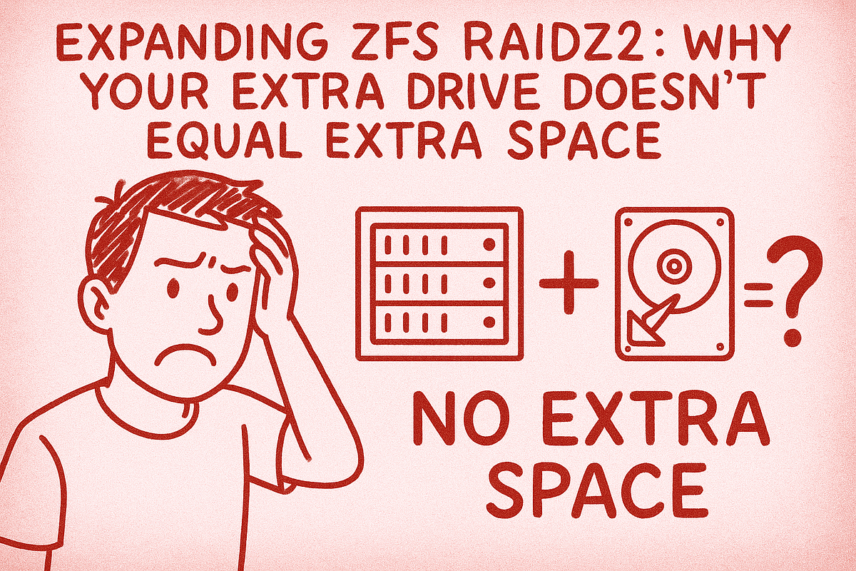 Expanding ZFS RAIDZ2: Why Your Extra Drive Doesn’t Equal Extra Space ...