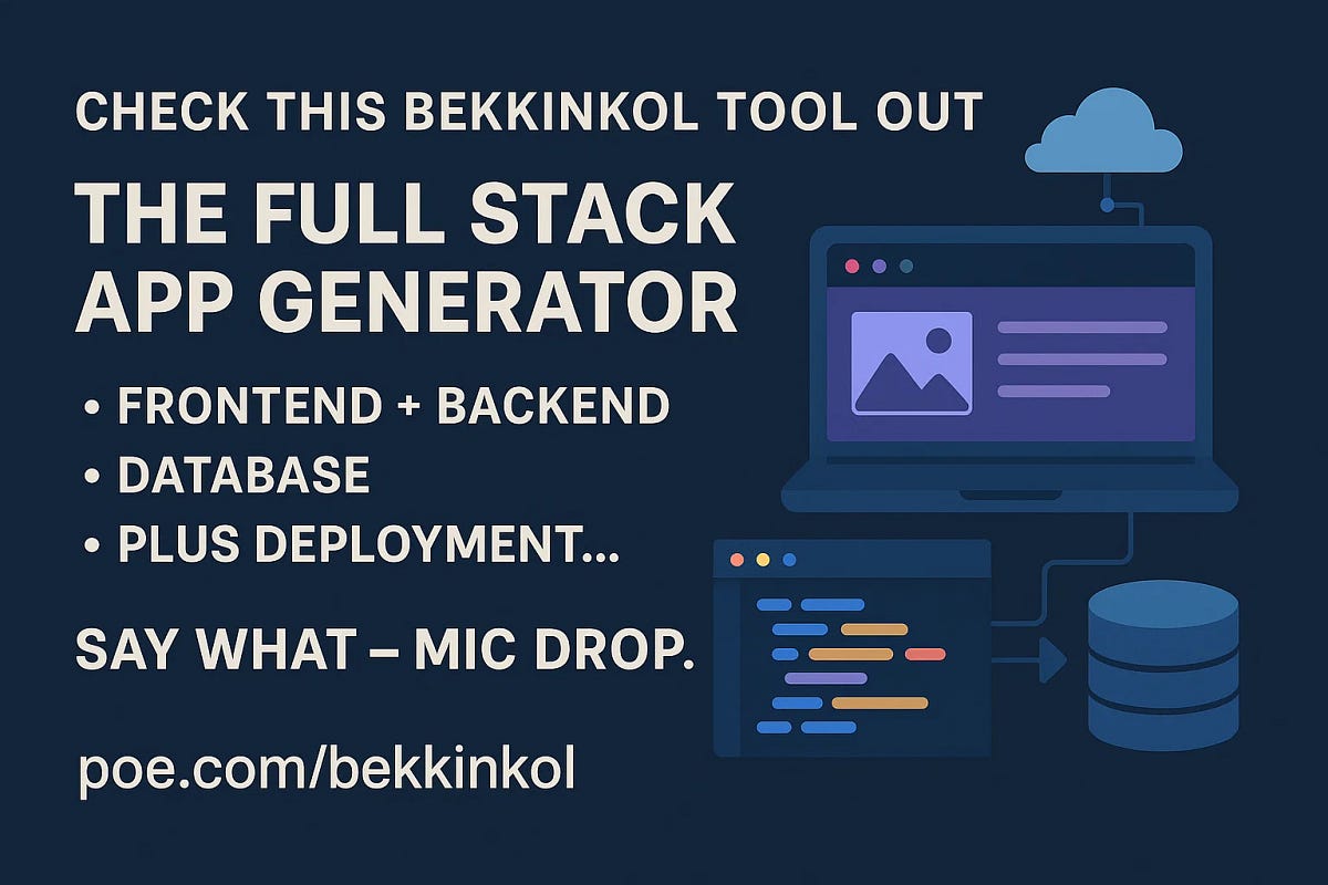 🚀 Introducing Bekkinkol: Build Full-Stack Apps Like a Pro for Just $19.99! | by Nikki L Russell ...