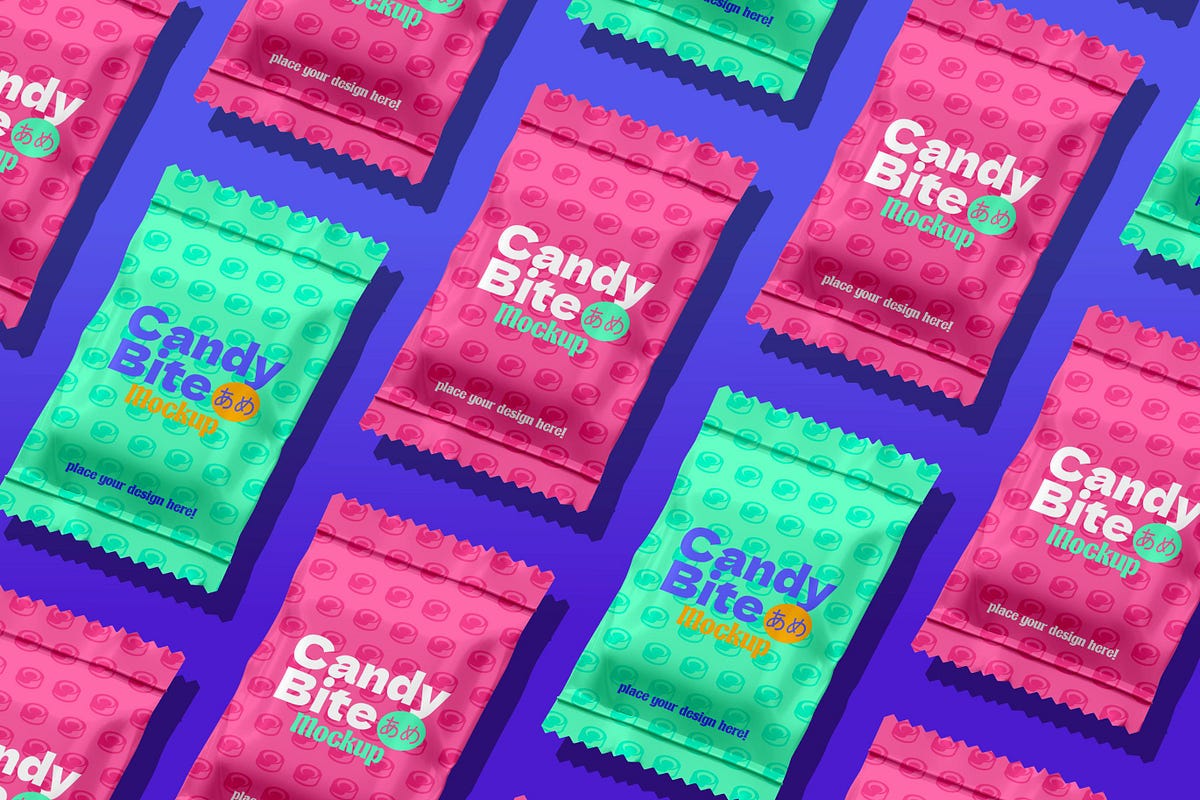Candy Sachet Packaging Mockup | by Solarscribe | Medium