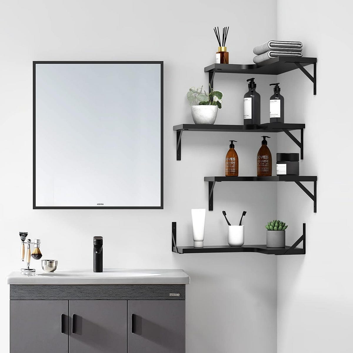 Maximize Your Space and Style with EACHPAI Floating Corner Shelves | by amith bethmage | Medium
