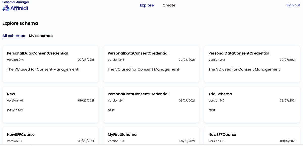 Create Custom Verifiable Credentials with Affinidi’s Schema Manager ...