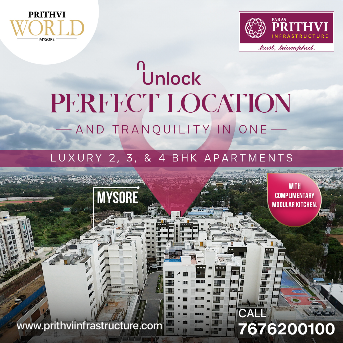 Experience Premium Living: 3 BHK Apartments for Sale in Mysore by Prithvi Infrastructure | by ...