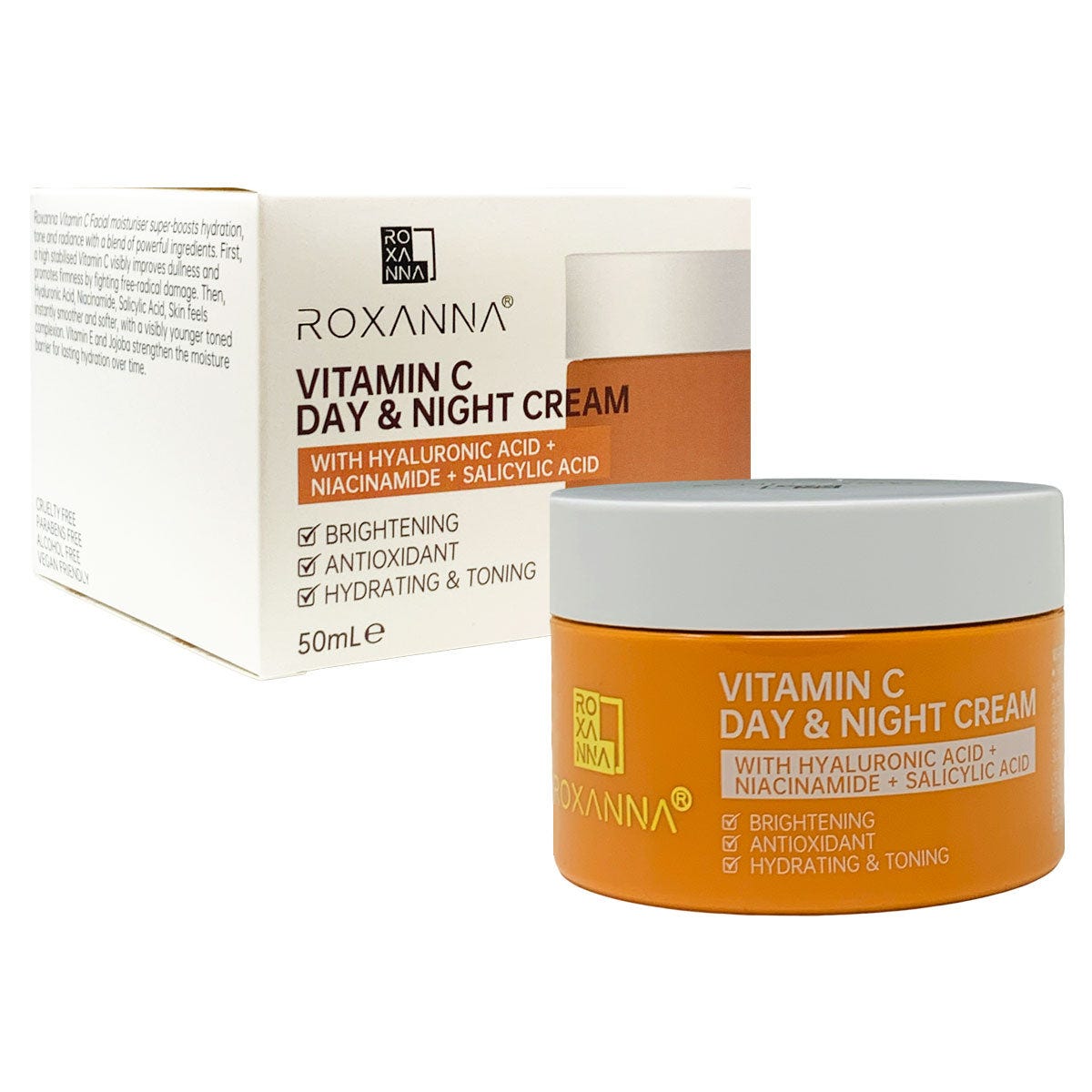 Roxanna Vitamin C Day & Night Face Cream - Roxanna Beauty - Medium