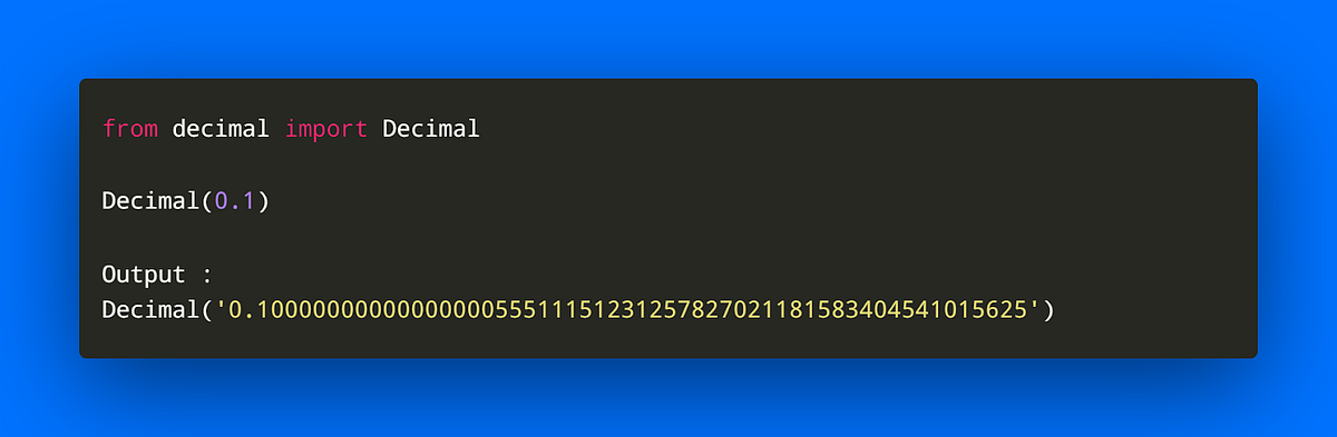 MarsDevs introduces you to Floating Point Arithmetic: Issues and Limitations | by MarsDevs | Medium