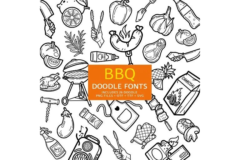 Bbq Doodle Font | by audrey97 | Sep, 2024 | Medium