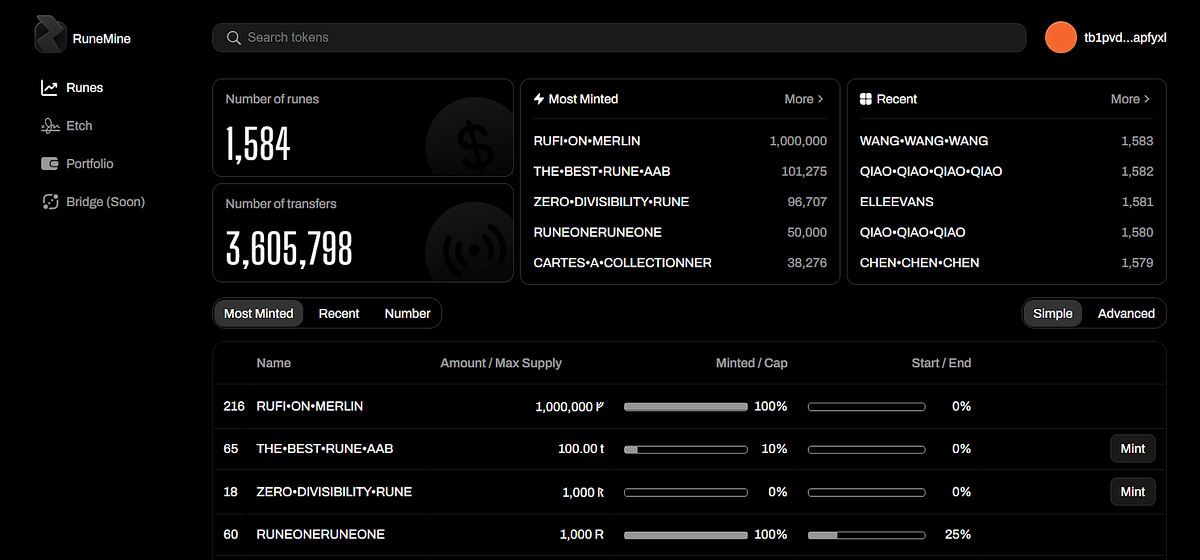 How To Etch and Mint Runes with RuneMine | by RuneMine I Mine Labs | Medium