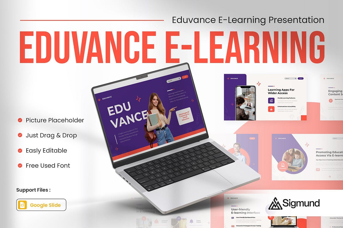 Eduvance E-Learning Google Slide Template | by Lunarloom | Sep, 2024 | Medium