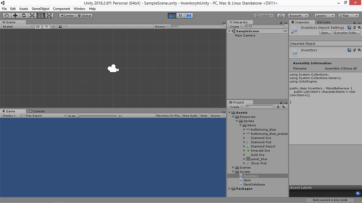 Create an Unity inventory: part 2 Configure the inventory | by Yone ...