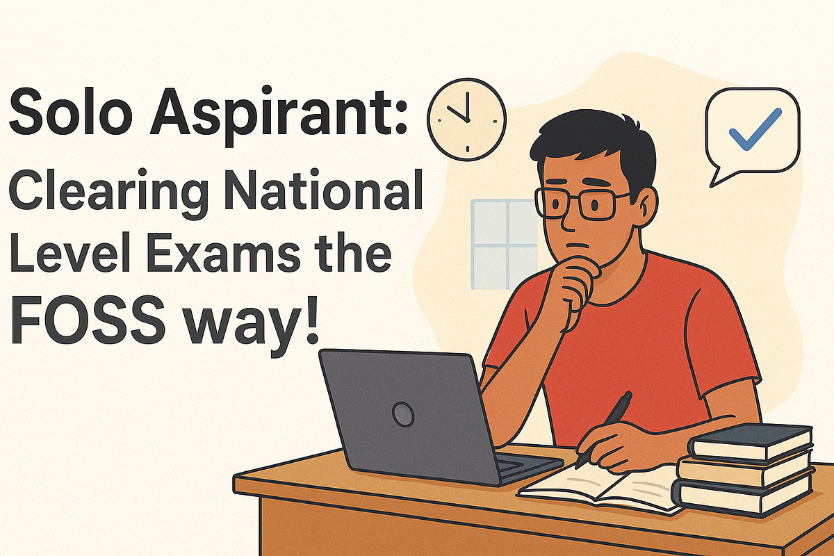 Solo Aspirant: Clearing National Level Exams the FOSS way! | by Harsh ...