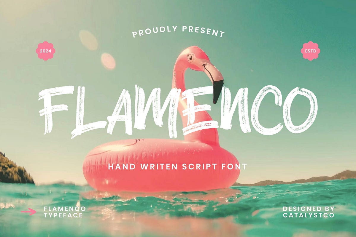 Flamenco Handwritten Script Font - Yvessaintlaurent - Medium